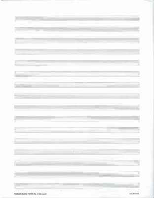 Manuscript Paper No. 3 16 Stave (25 Pack) - All Music Publishing — The ...