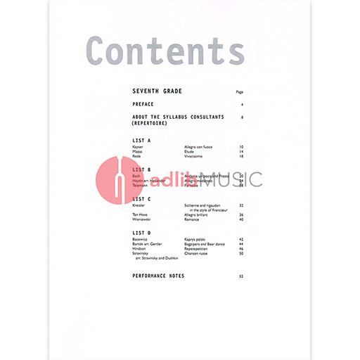 AMEB Series 9 Grade 7 - Violin/Piano Accompaniment AMEB 1202728739 ...