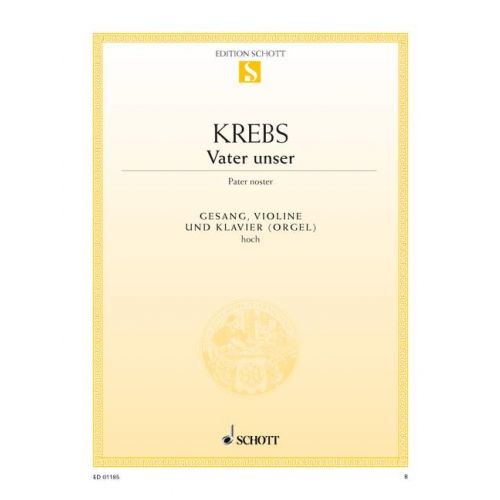 Krebs - Vater Unser (Pater Noster) - High Voice/Violin/Piano Accompani ...