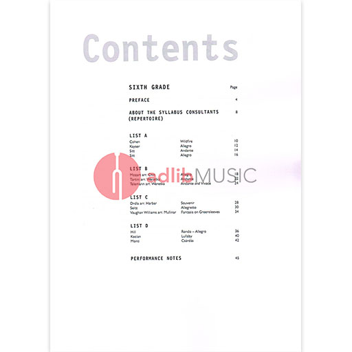 AMEB Violin Series 9 Grade 6 - Violin/Piano Accompaniment AMEB 1202728 ...