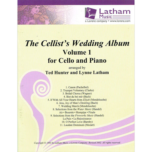 Cellist's Wedding Album Volume 1 - Cello arranged by Hunter Latham 177 ...