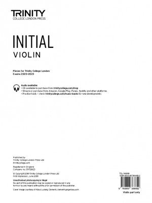 Trinity Violin 2020-23 Initial Part Only — The Sydney String Centre
