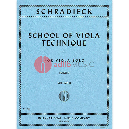 VIOLA TECHNIC VOL 2 - SCHRADIECK - IMC — The Sydney String Centre