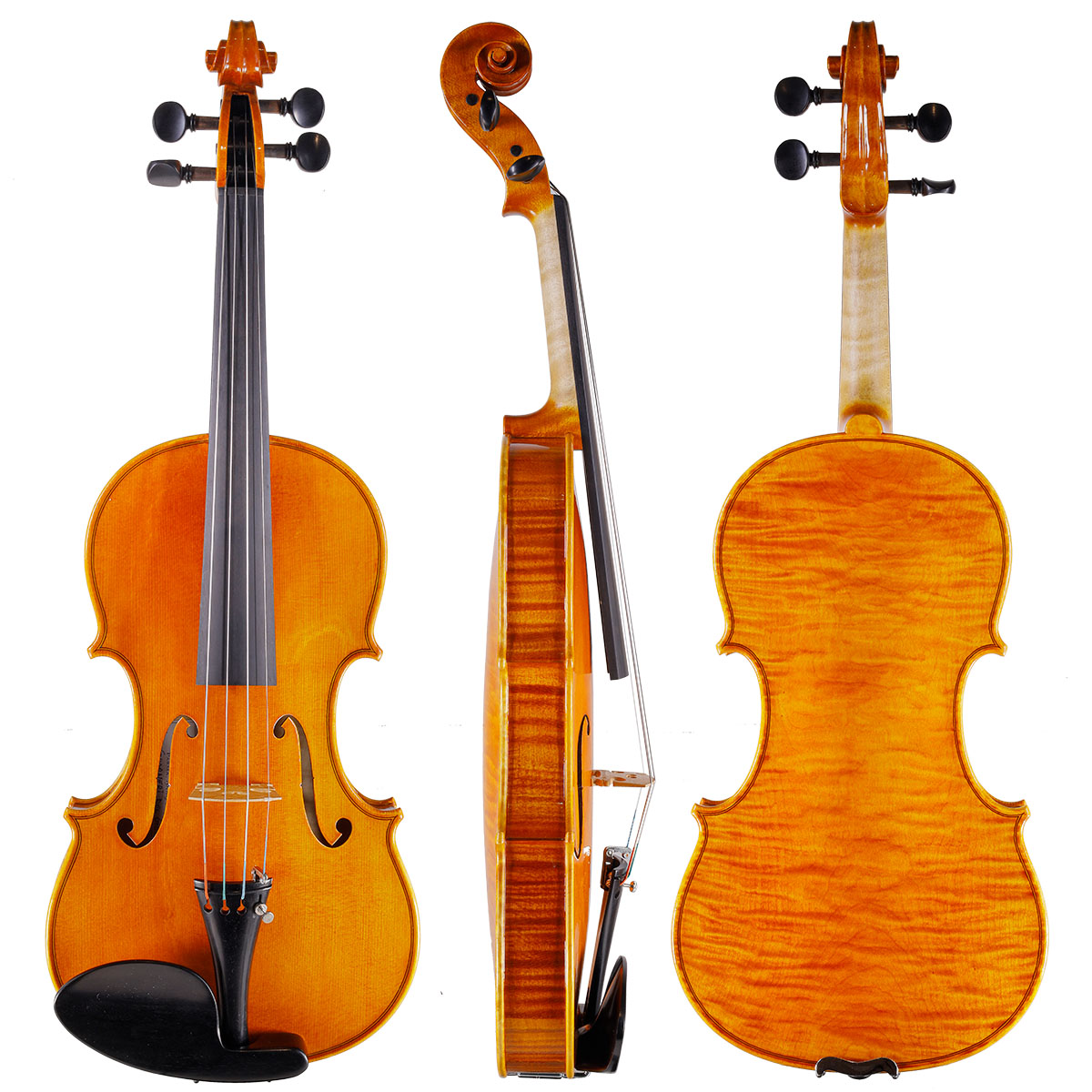 3/4 Scrollavezza & Zanre Atelier Violin Pressenda model Parma 2024 wit ...