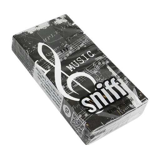 Sniff Music Tissues Packet Black with White Treble Clef and Manuscript ...