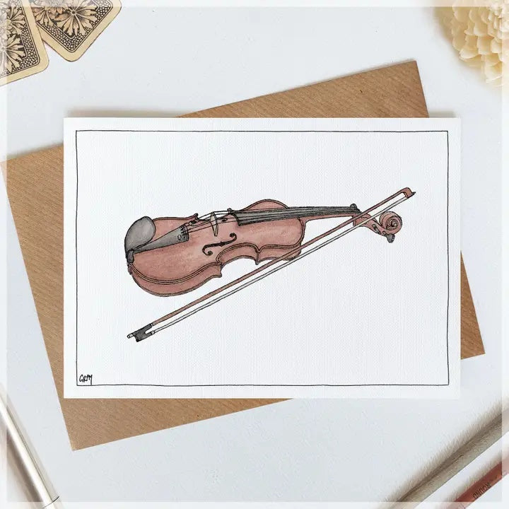Greeting Card -a violin. — The Sydney String Centre