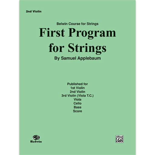 First Program for Strings - Violin 2 Part EL01997 — The Sydney String Centre