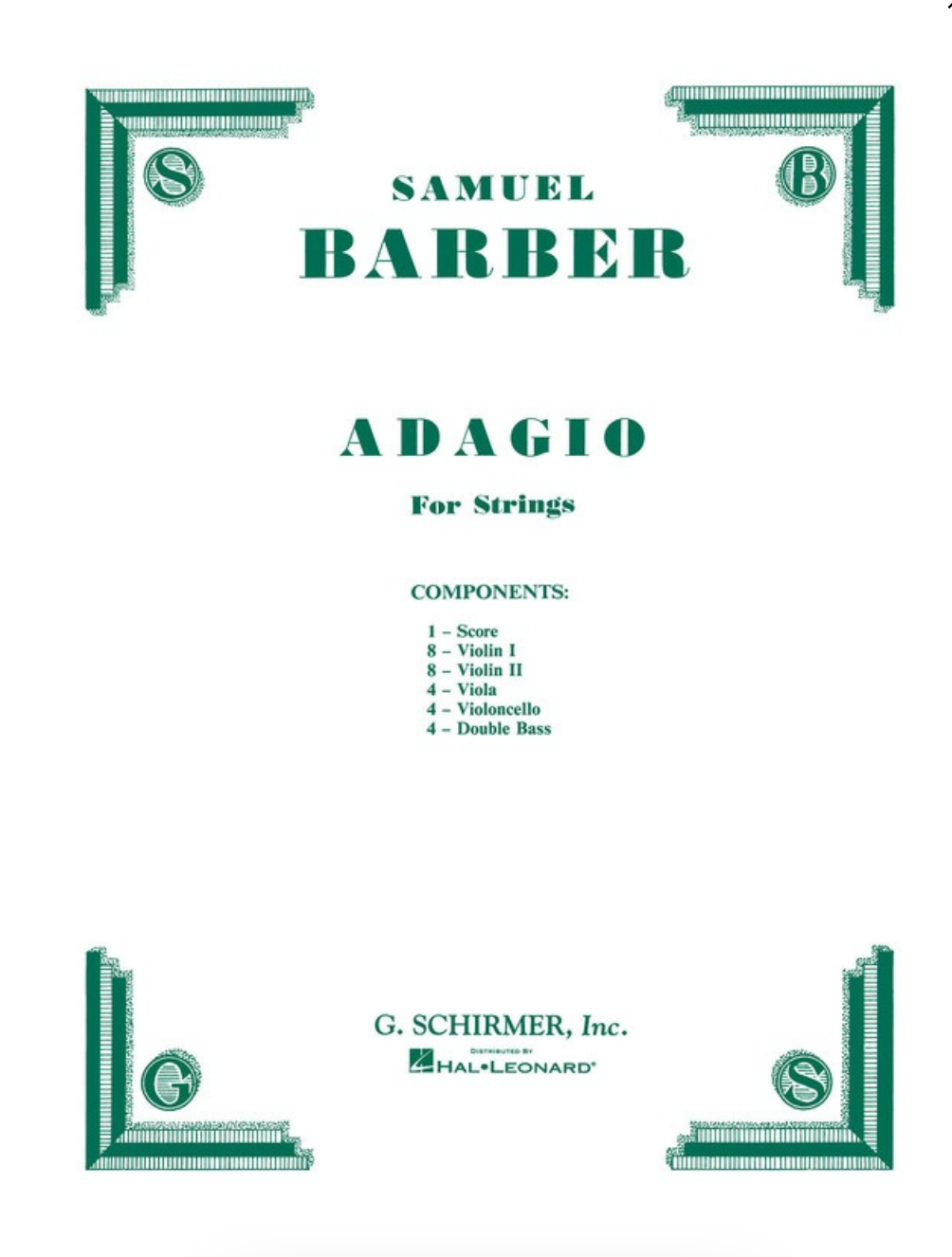 Adagio for Strings, Op. 11 - (Original Edition) - Samuel Barber - G. S ...