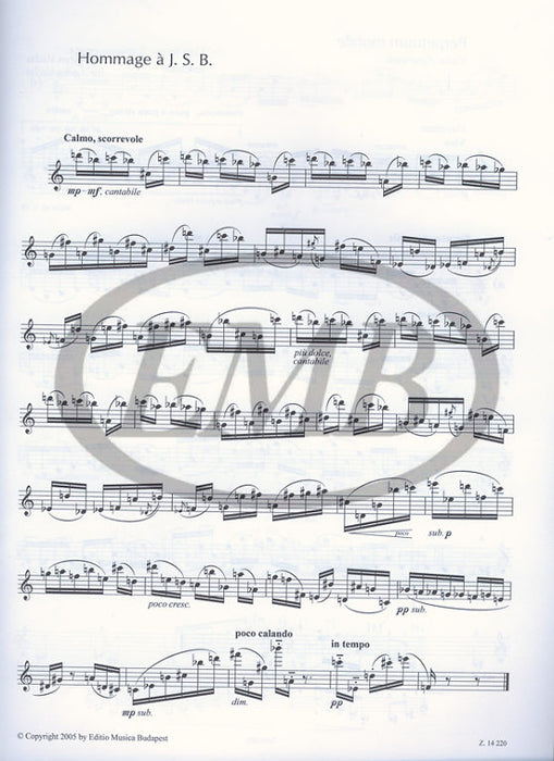Kurtag - Signs Games & Messages - Violin Solo EMB Z14220 — The Sydney ...