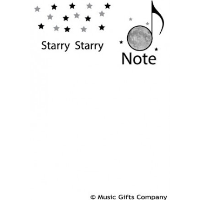 A5 Starry-Starry-Note Note Pad with Quaver — The Sydney String Centre