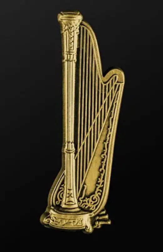 Musician Designer Harp Pin Gold — The Sydney String Centre