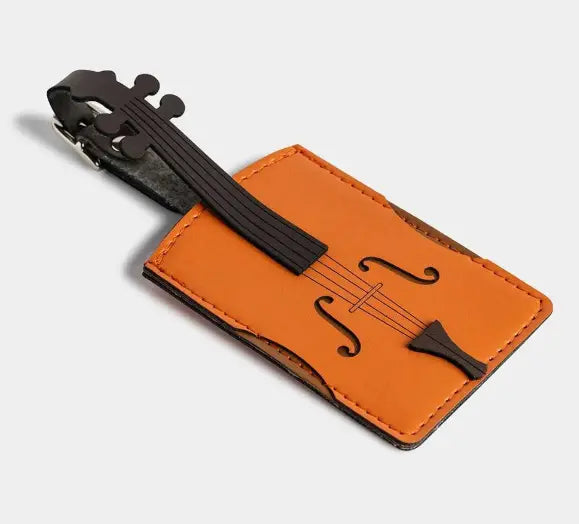 Violin,Viola,Cello Luggage Tag Made from Vegan Apple Leather Vegan ...