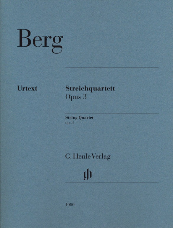 Berg - String Quartet Op3 - String Quartet Henle HN1000 — The Sydney ...