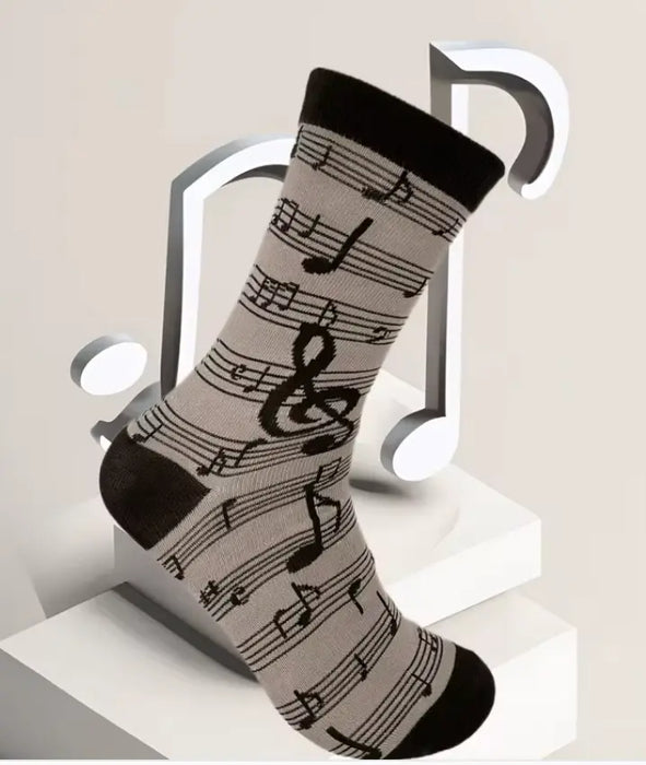 Mens Socks Light Grey with Black Manuscript Size 43-46 — The Sydney ...