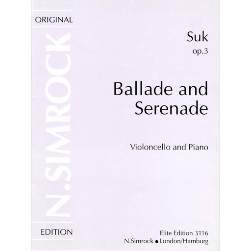 Suk - Ballade & Serenade - Cello Boosey & Hawkes M221101525 — The Sydney String Centre