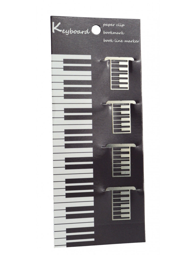 Piano Paper Clips Pack of 4 Keyboards Stainless Steel — The Sydney ...