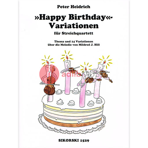 HAPPY BIRTHDAY VARIATIONS FOR STRING QUARTET - HEIDRICH - QUARTETS MIX ...