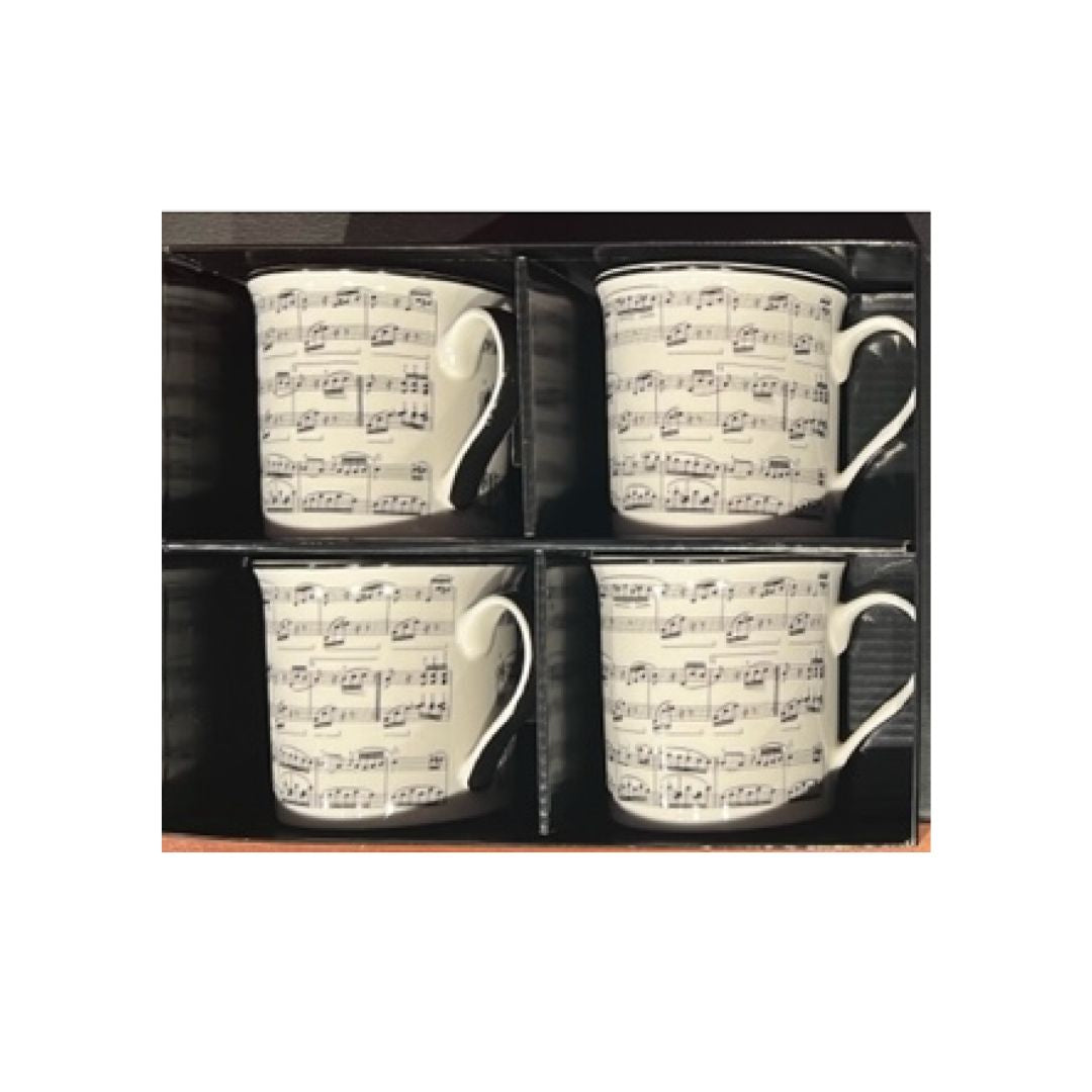 Set of Four Mugs with Manuscript — The Sydney String Centre