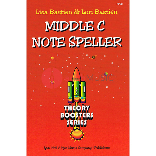 Middle C Note Speller - Theory Boosters by Bastien Kjos KP22 — The Sydney String Centre