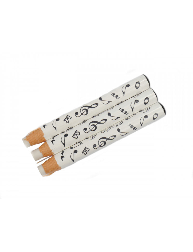 Music Eraser White with Black Notes Clefs and Symbols Pencil Shaped ...