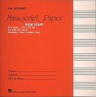 Wide Staff Manuscript Paper (Red Cover) - Hal Leonard 210004 — The ...