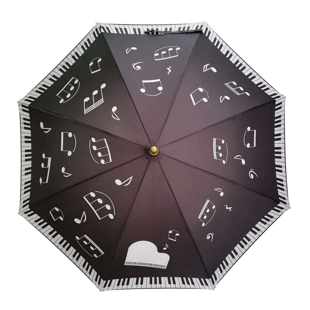 Black Umbrella with White Grand Piano, Notes and Keyboard — The Sydney ...
