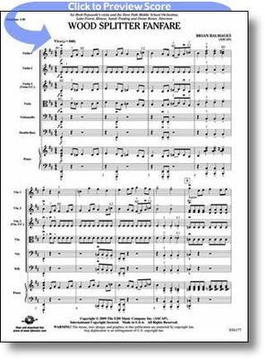 Wood Splitter Fanfare - Brian Balmages - SO GR 2.5 - FJH Music Company ...