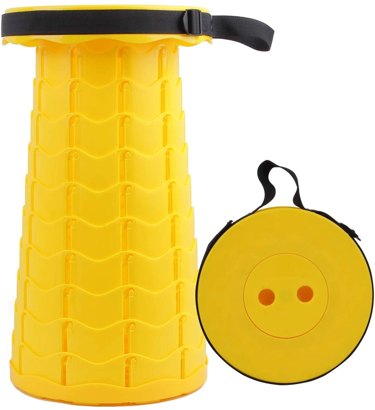 Cello Stool - Round Plastic Adjustable 6.5-44.5cm, Yellow — The Sydney ...