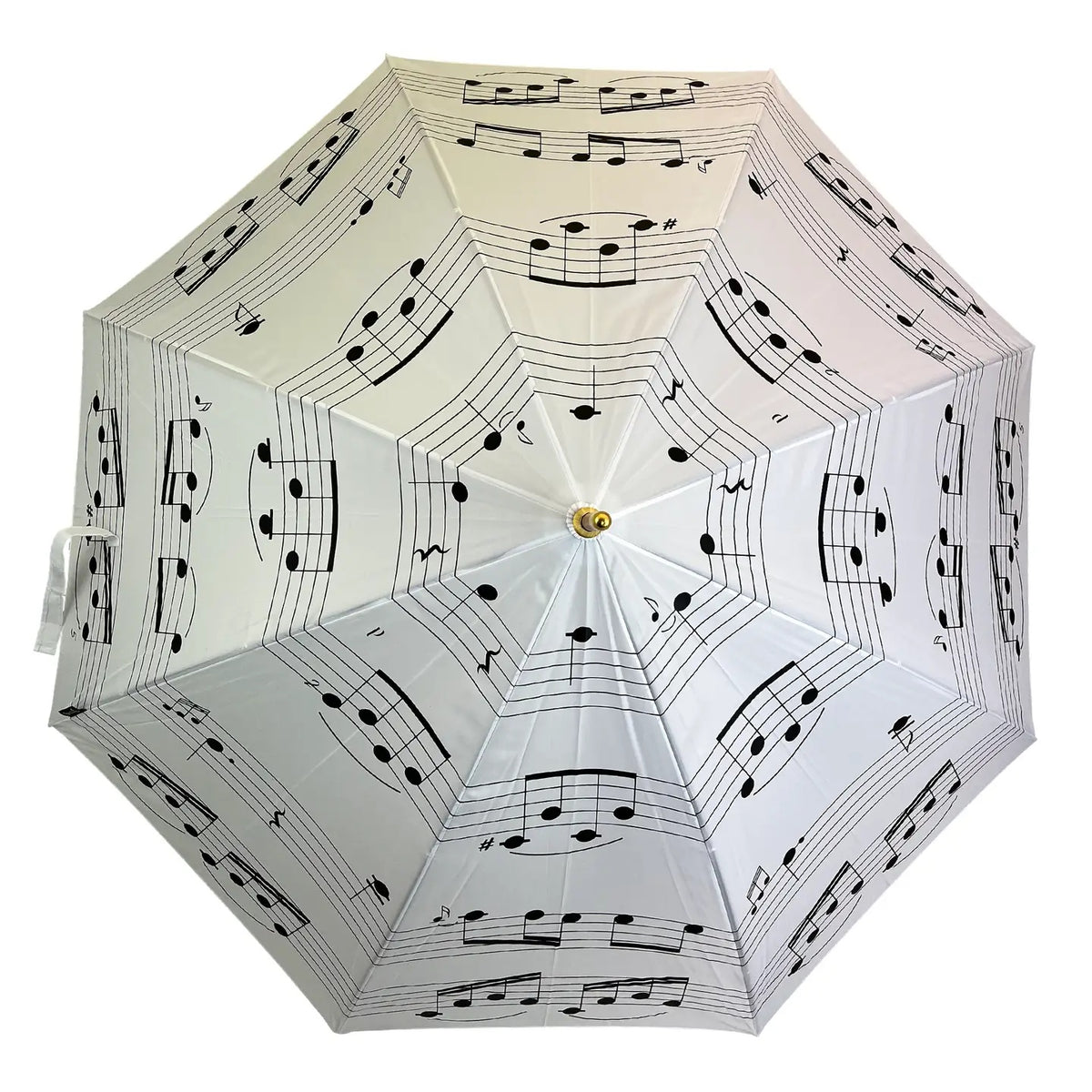 White Umbrella with Black Manuscript and Wooden Handle — The Sydney ...