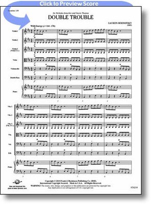 Double Trouble - Lauren Bernofsky - FJH Music Company Score/Parts — The ...
